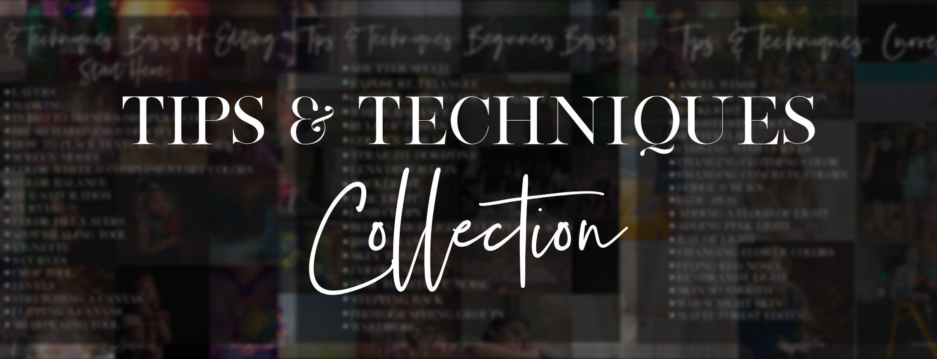 Tips & Techniques Collection – Meg Bitton Productions