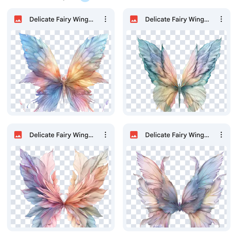 Magical Delicate Fairy Wings Overlays – Meg Bitton Productions