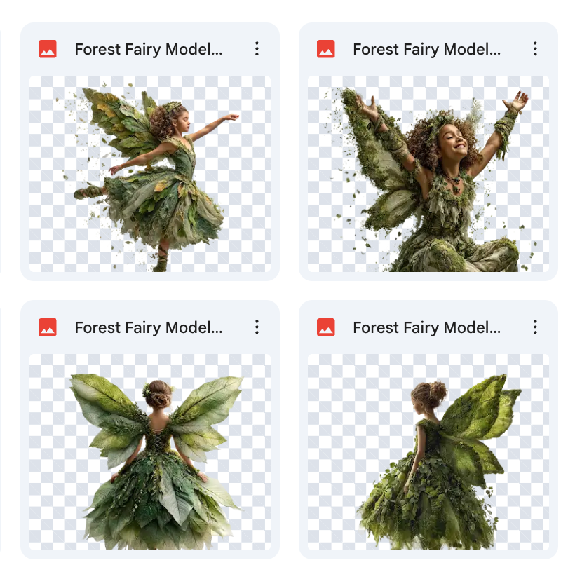 Magical Forest Fairy Model Overlays – Meg Bitton Productions