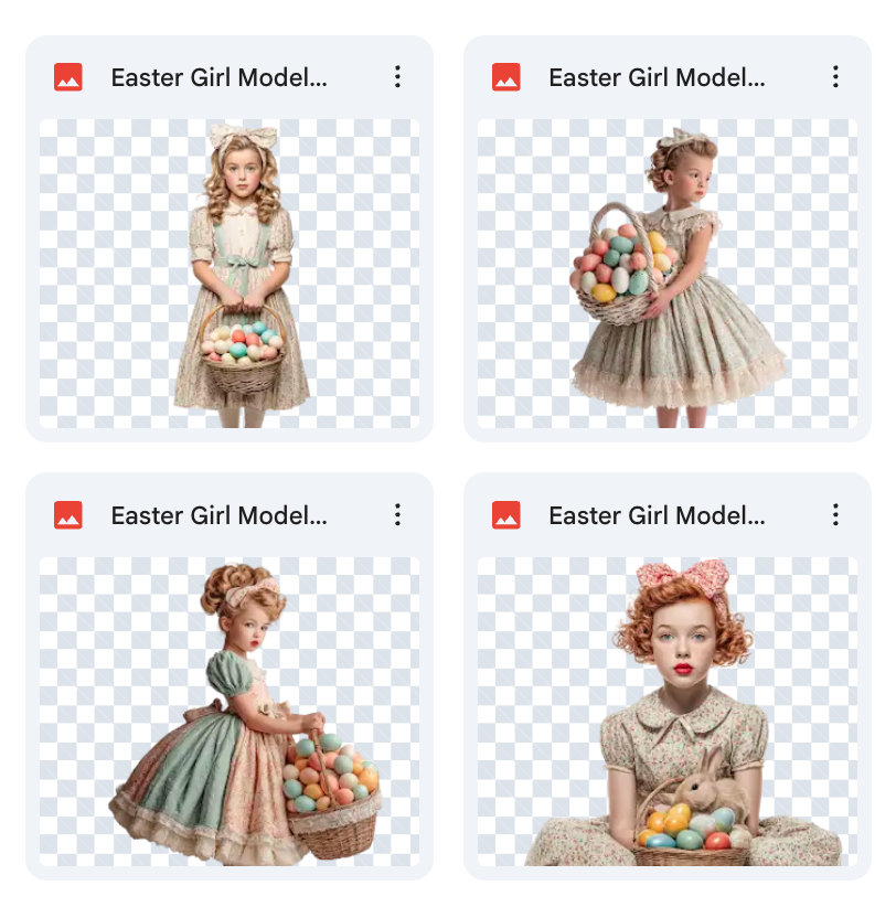 Magical Easter Girl Model Overlays – Meg Bitton Productions