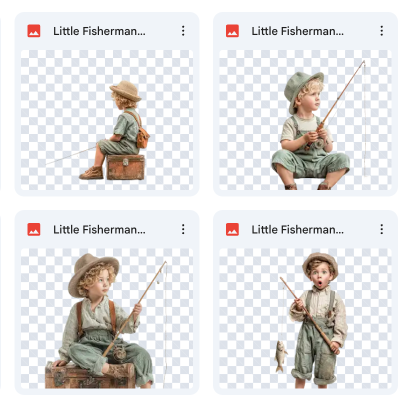 Magical Little Fisherman Model Overlays – Meg Bitton Productions