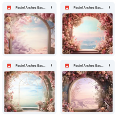 Pastel Arches Background Bundle – Meg Bitton Productions