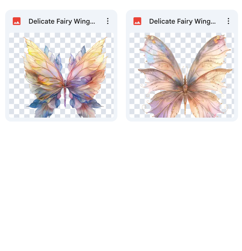 Magical Delicate Fairy Wings Overlays – Meg Bitton Productions