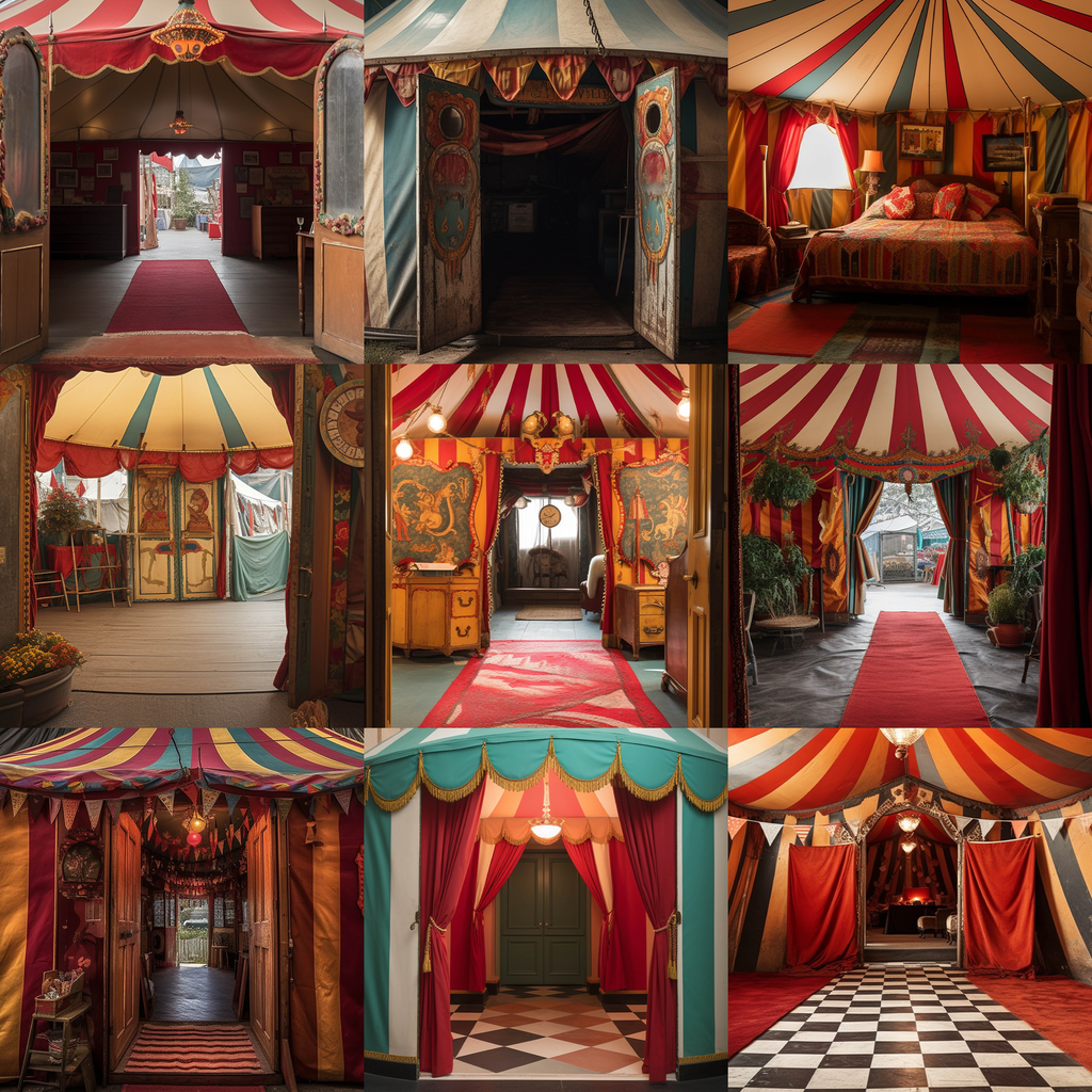 Circus Entrance Digital Background Bundle – Meg Bitton Productions