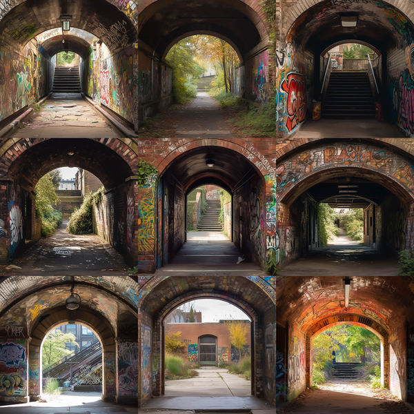 Graffiti Archway Digital Background Bundle – Meg Bitton Productions