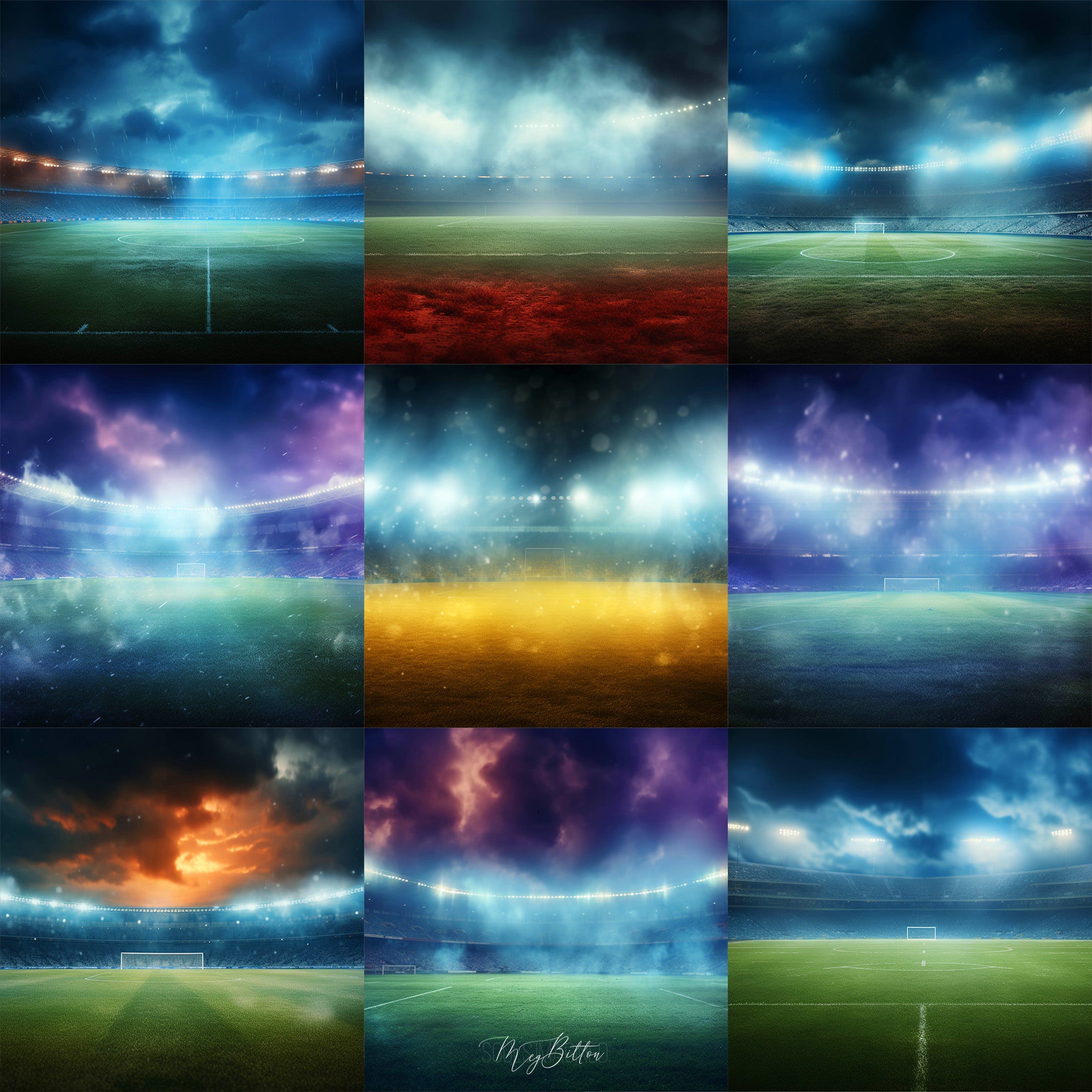 Ultimate Stadium Lights Background Bundle – Meg Bitton Productions