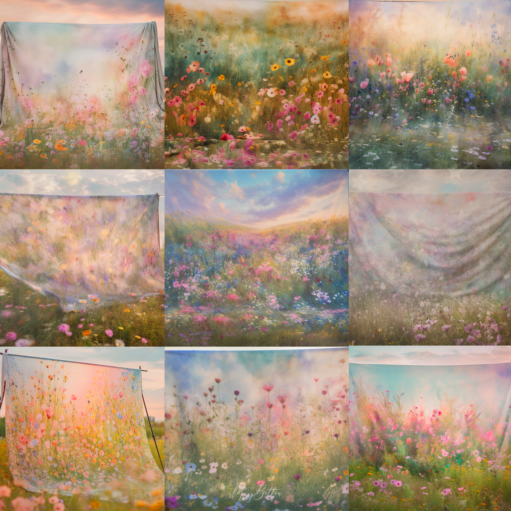 Wildflower Studio Digital Background Bundle – Meg Bitton Productions