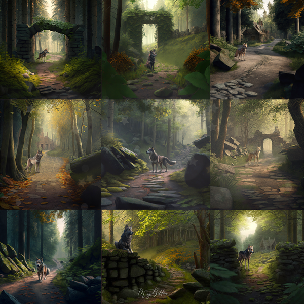 Little Red Riding Hood Digital Background Bundle – Meg Bitton Productions